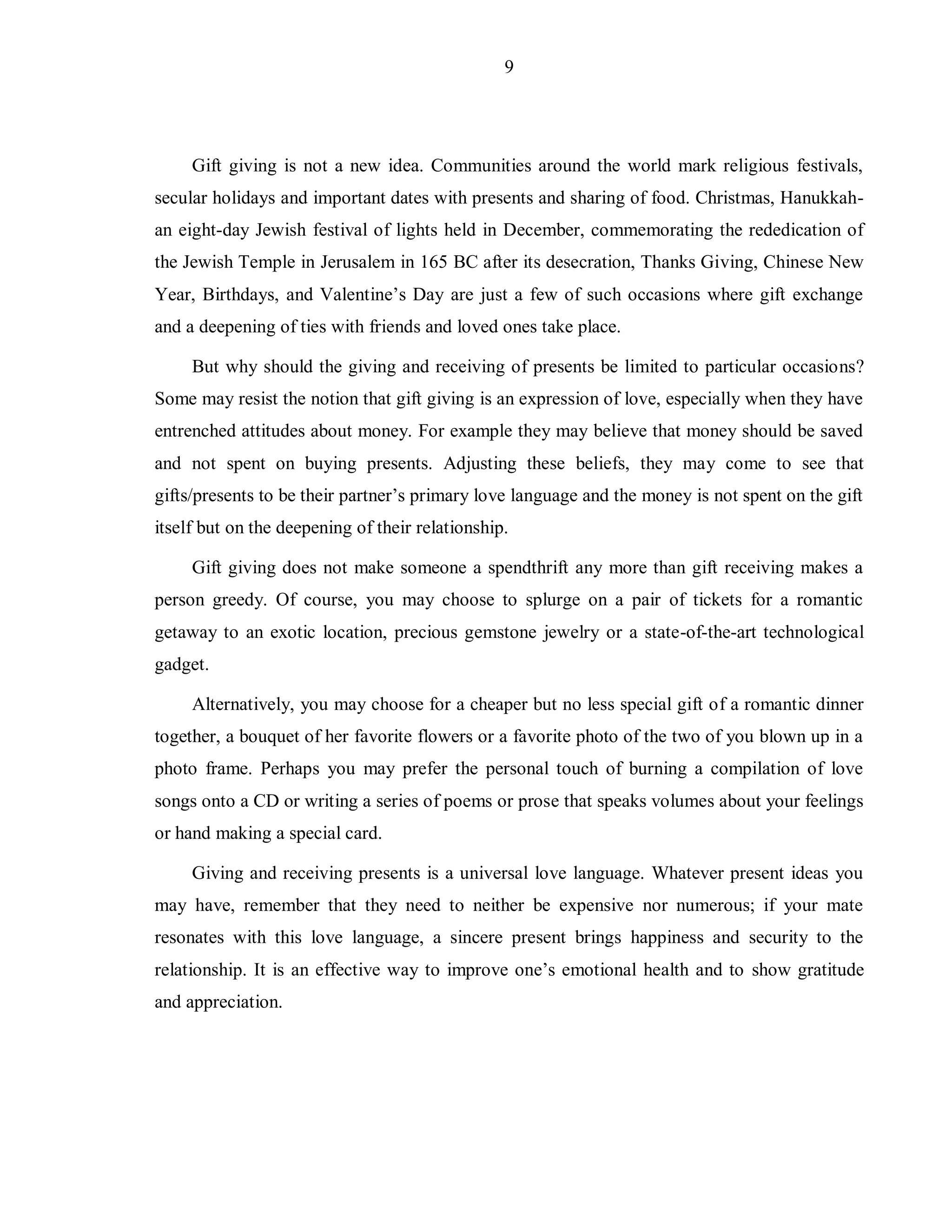 Verbal expressions in giving and receiving presents in English and ...