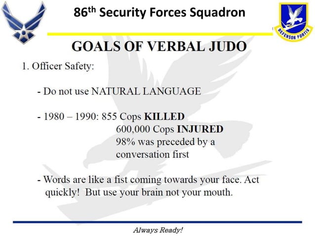 Verbal judo powerpoint slide | PPTX