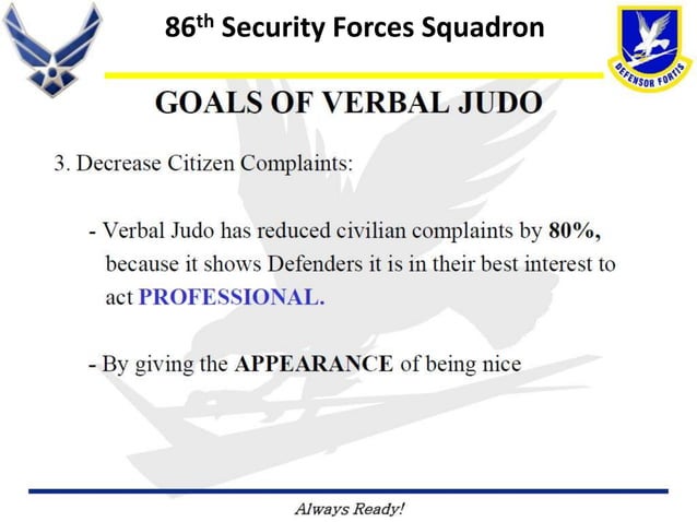Verbal judo powerpoint slide | PPTX