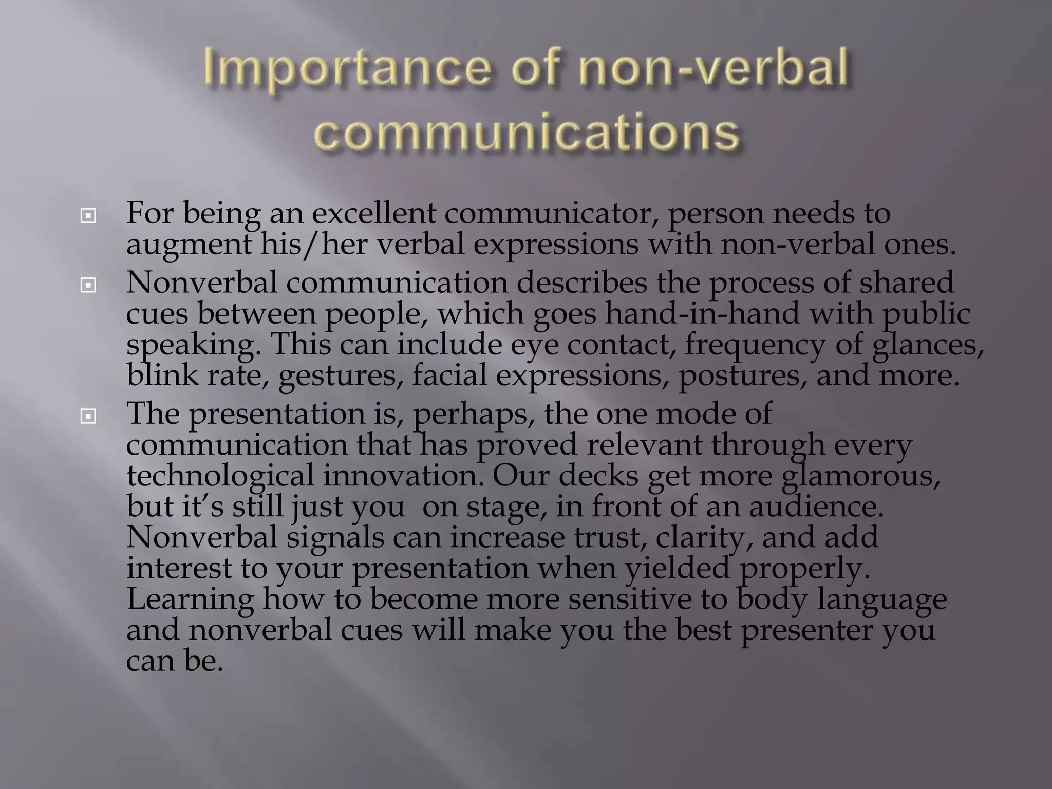 Verbal & non verbal communications | PPTX
