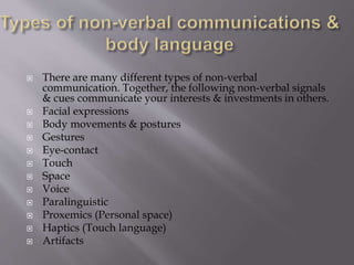 Verbal & non verbal communications | PPTX