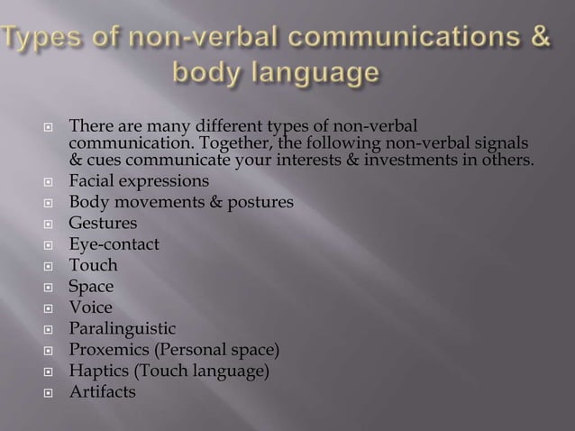Verbal & non verbal communications | PPTX