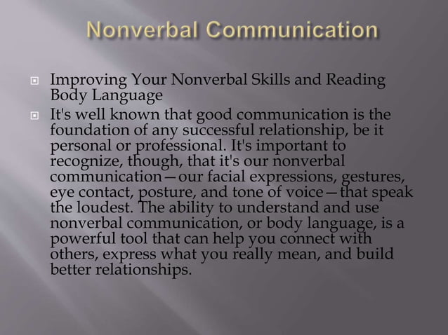 Verbal & non verbal communications | PPTX