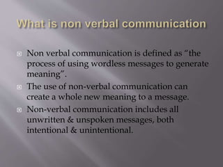 Verbal & non verbal communications | PPTX