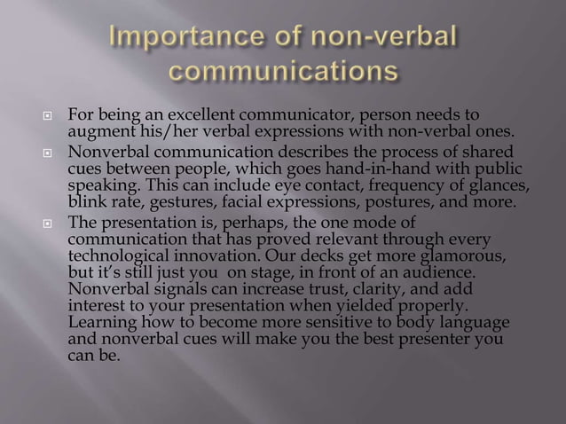 Verbal & non verbal communications | PPTX