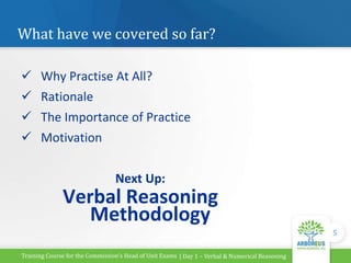 Sample from Arboreus EU Academy Verbal & Numerical Reasoning Training ...