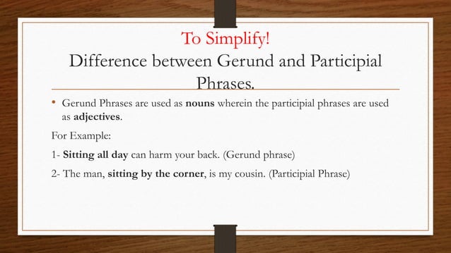 Verbal Phrases (participle, gerund& infinitive).pdf | Programming ...