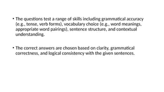 verbal practice 1-1.pptx and improve communication skills | PPTX