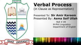 Verbal process | PPTX | Law