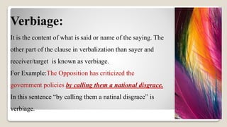 Verbal process | PPTX | Law