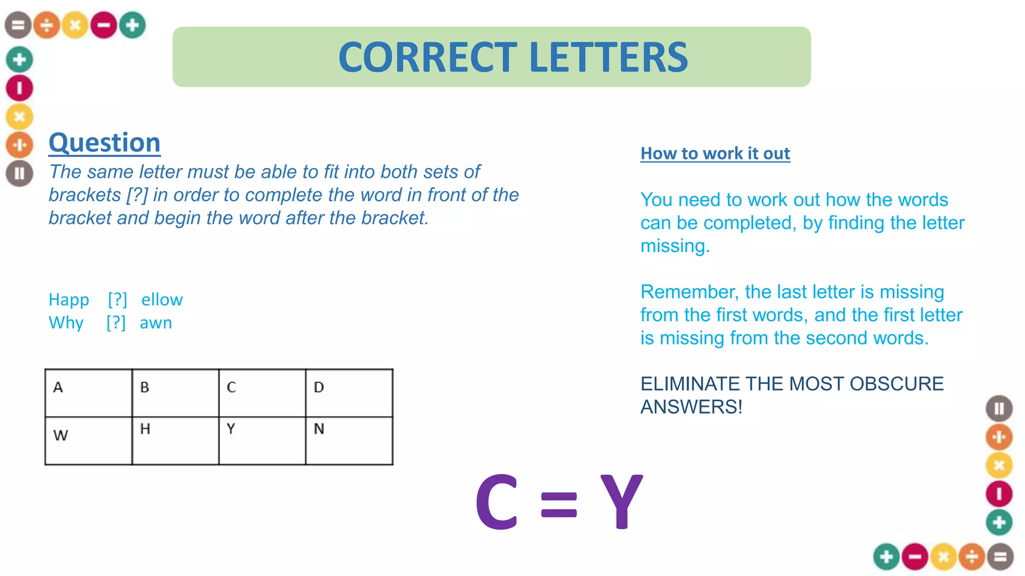 Verbal Reasoning 11+ test questions (Eleven Plus) | PPTX