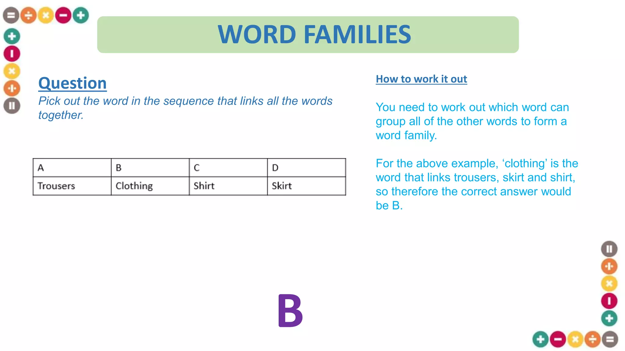 Verbal Reasoning 11+ test questions (Eleven Plus) | PPTX