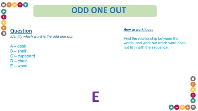 Verbal Reasoning 11+ test questions (Eleven Plus) | PPTX | Standardized ...
