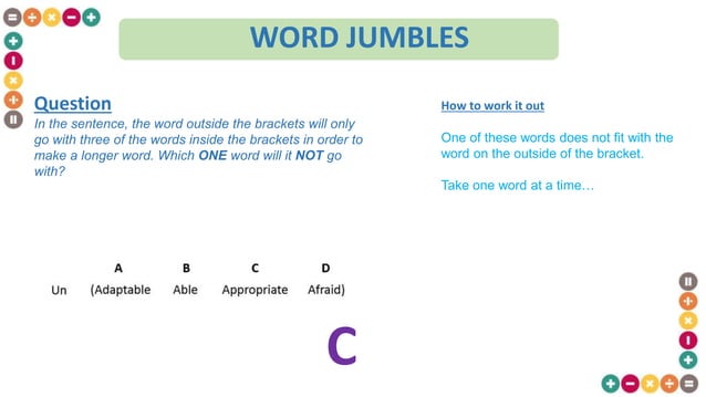 Verbal Reasoning 11+ test questions (Eleven Plus) | PPTX | Standardized ...