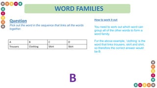 Verbal Reasoning 11+ test questions (Eleven Plus) | PPTX