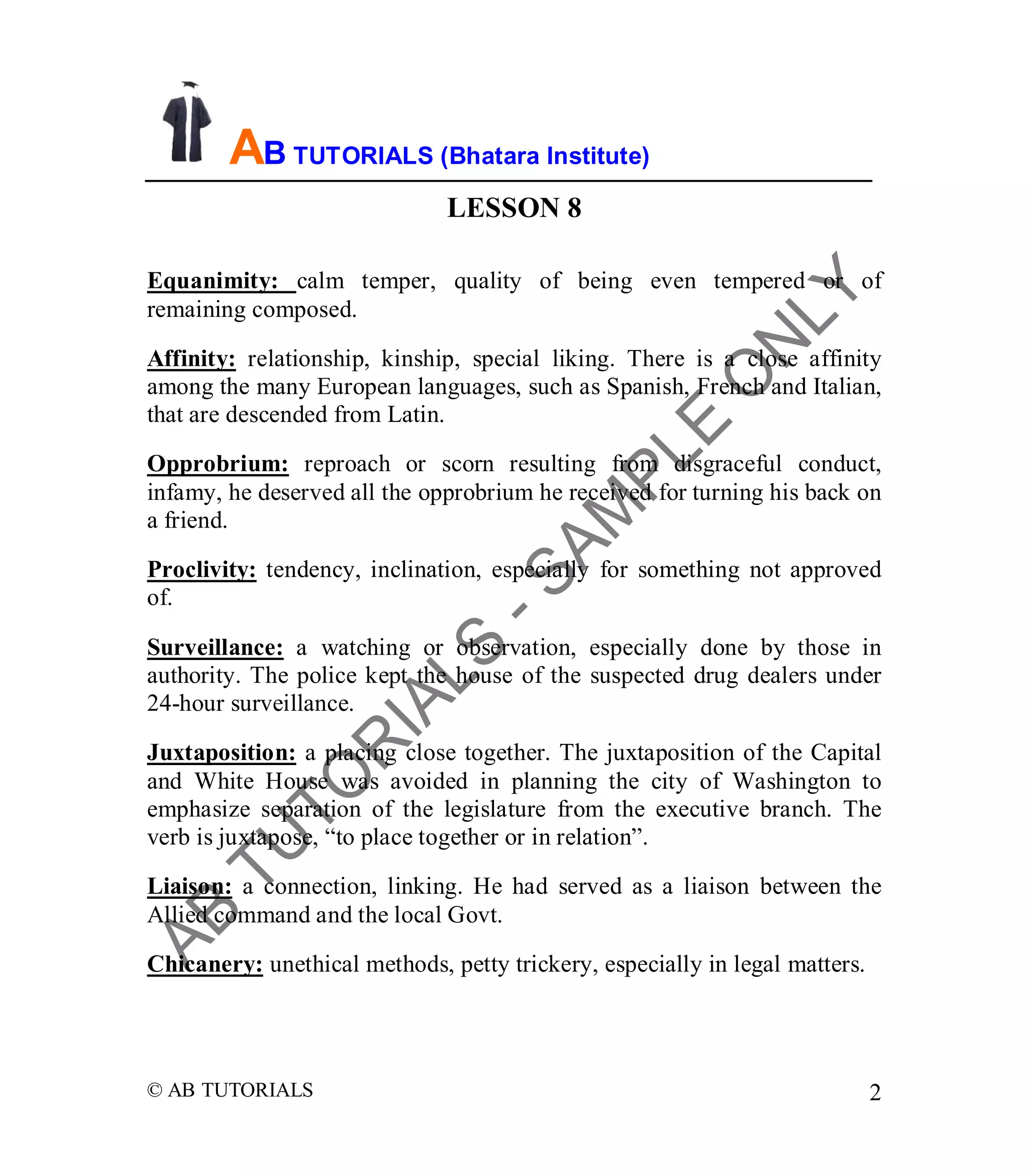 Verbal Reasoning CLAT Sample Test | PDF
