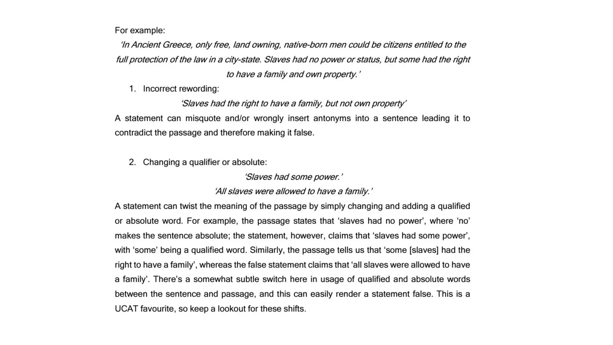 UCAT Verbal reasoning strategy powerpoint | PPTX