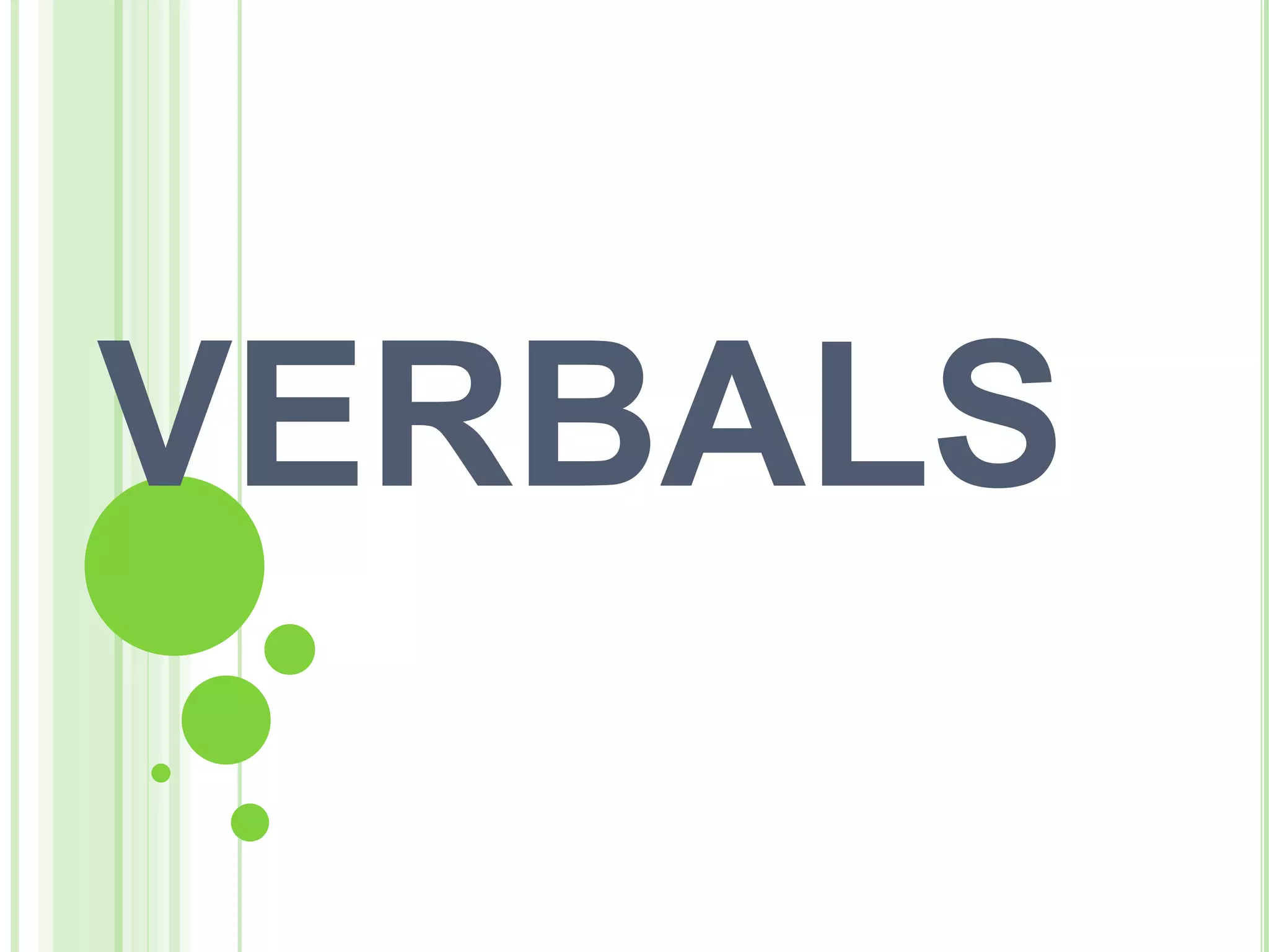 Verbals | PPTX
