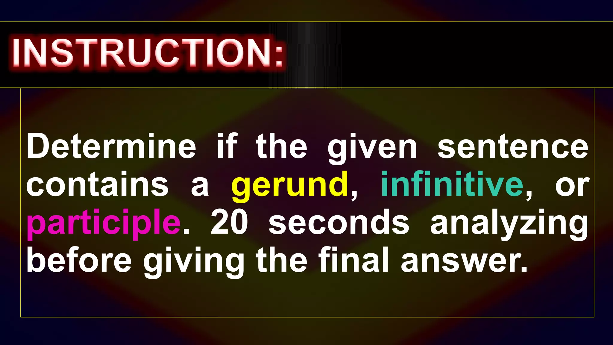 Verbals (Participles, Gerunds, Infinitives) | PPTX