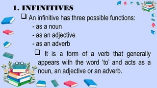 VERBALS- grade 9 lesson- VERBALS AND FUNCTIONS | PPTX
