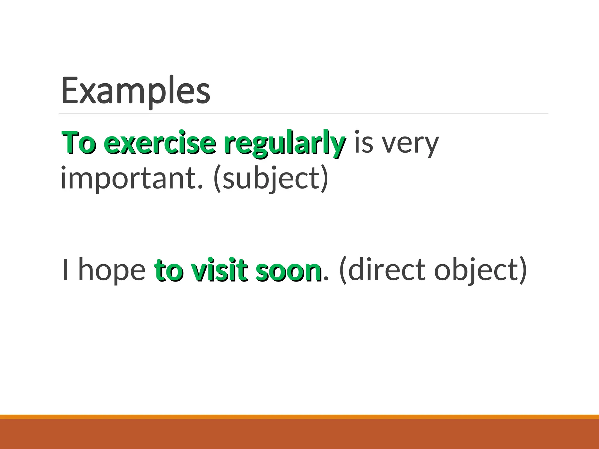 verbal phrase and its different types of verbals. | PPT