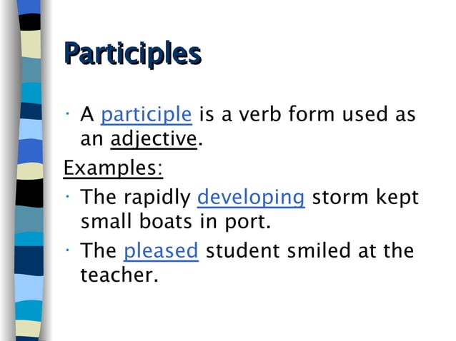Verbals And Intro To Participles | PPT