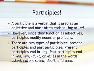 Verbals[1] | PPT