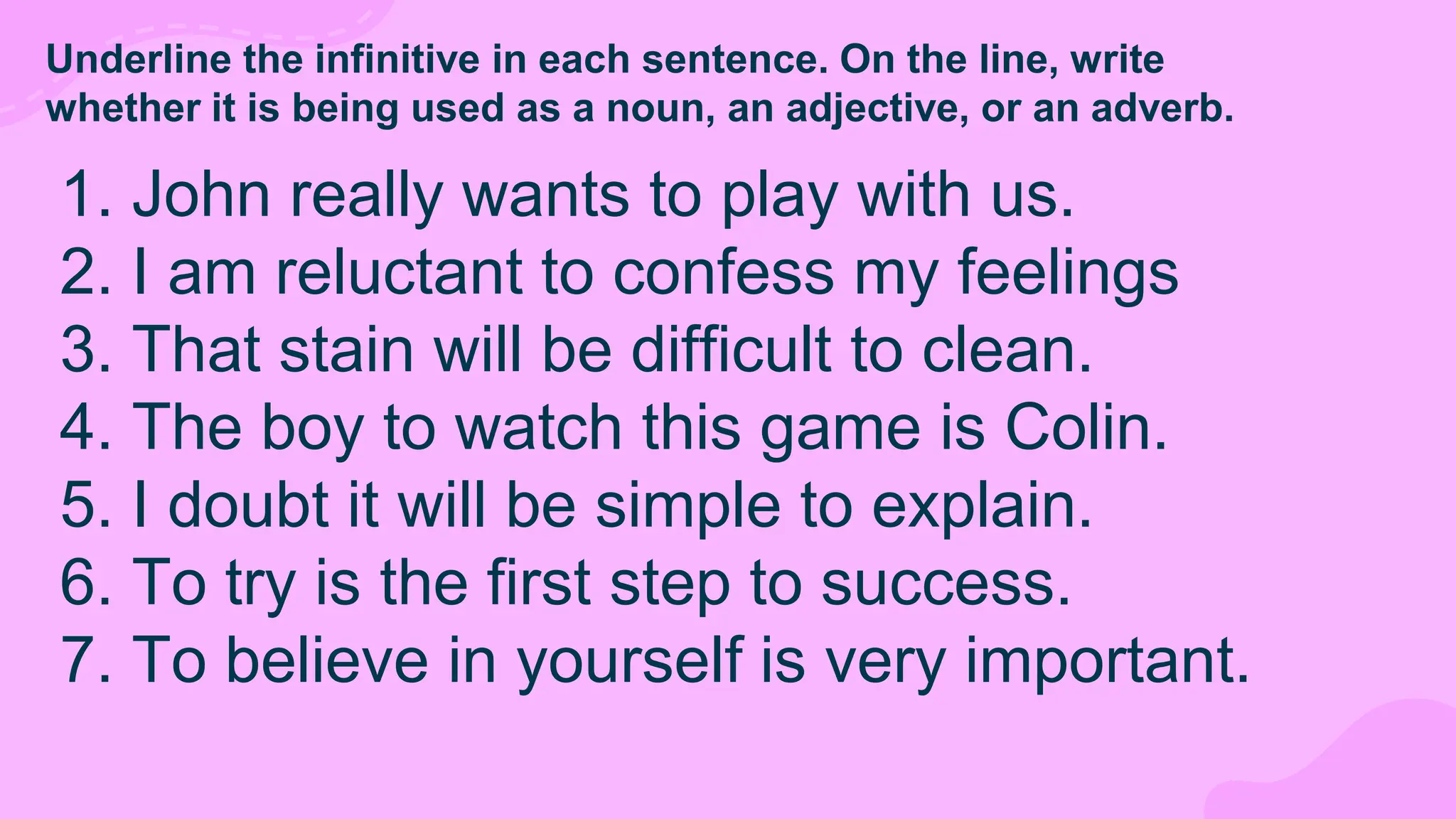 verbals(gerund, Infinitives, and participles).pptx | Dance | Fine Art