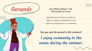 Verbals, Gerunds and Participles Lesson for Middle School.pptx