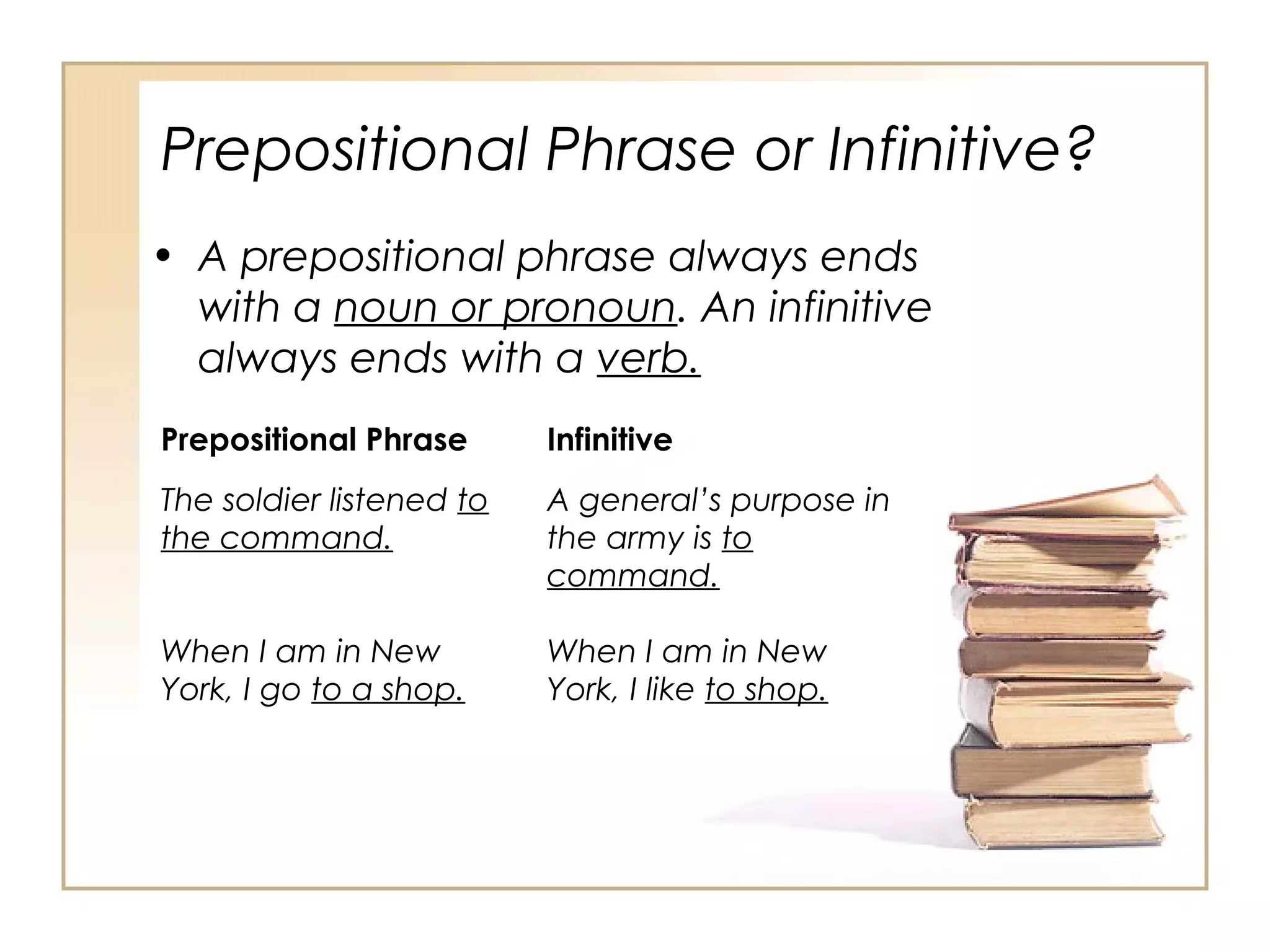 Verbals (infinitives, participles, gerunds) | PPT