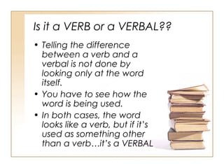 Verbals (infinitives, participles, gerunds) | PPT