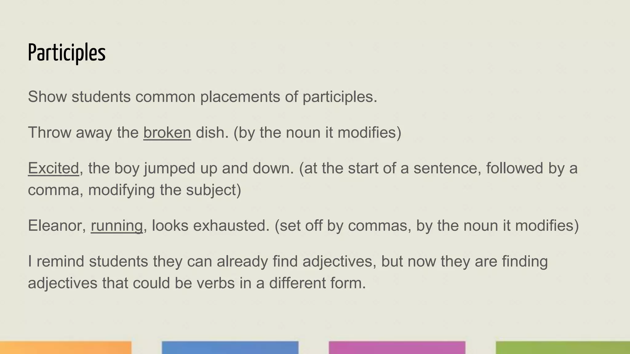 Teaching Grammar: verbals | PPTX