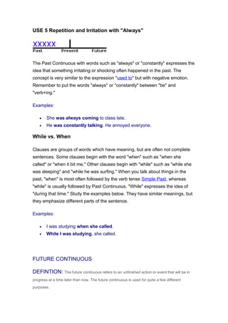 Verbal tenses. | PDF