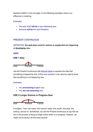 Verbal tenses. | PDF