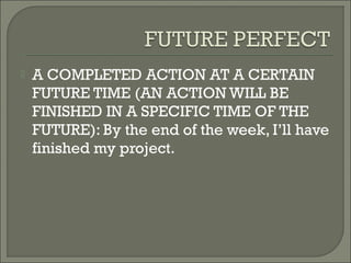 Verbal tenses uses | PPT