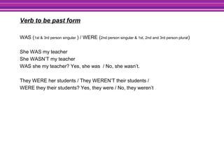 Verbal tenses bach | PPT