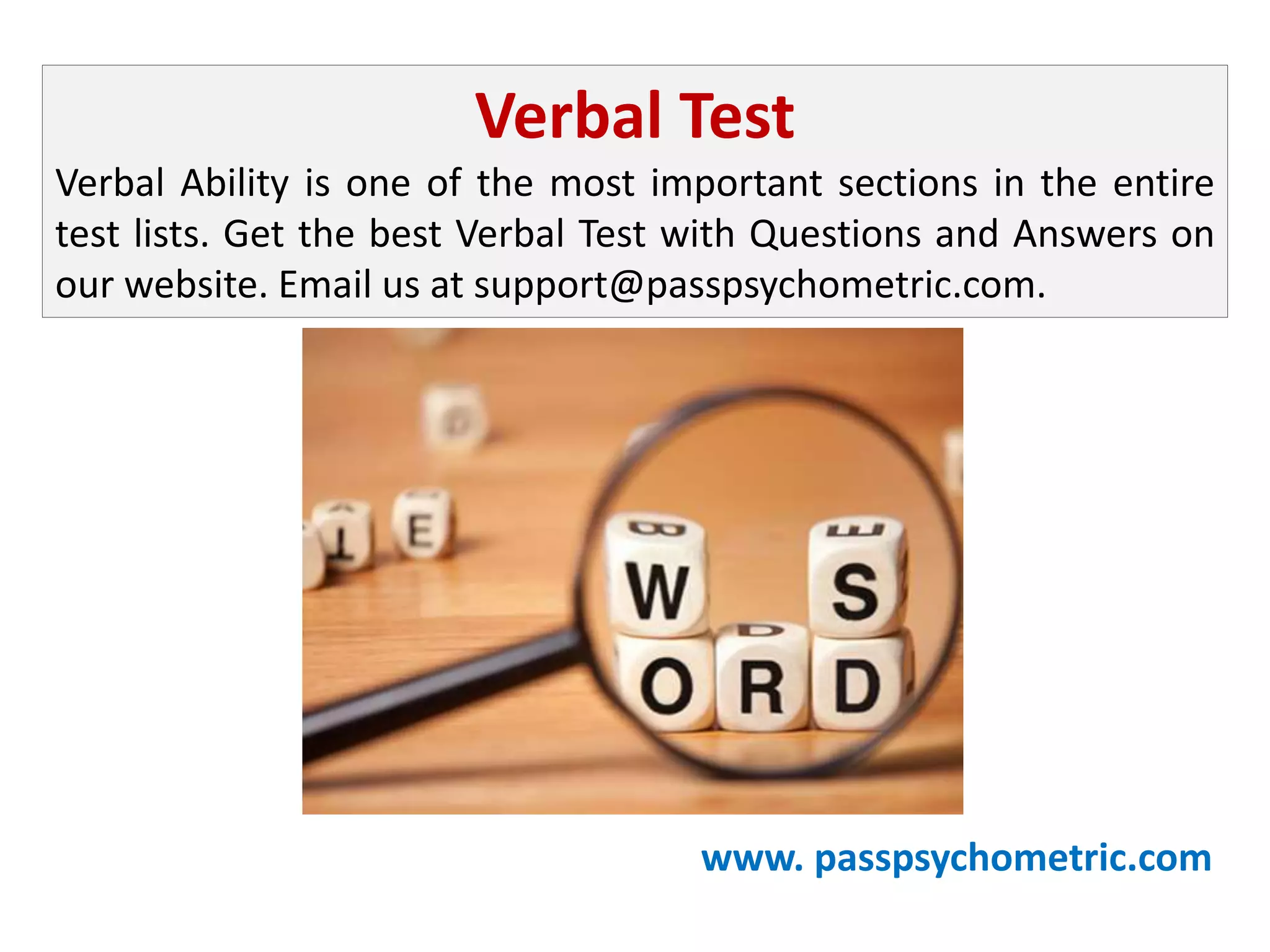 Logical Test | PPT