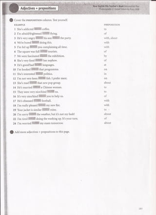 Verb and adjectives with prepositions | PDF