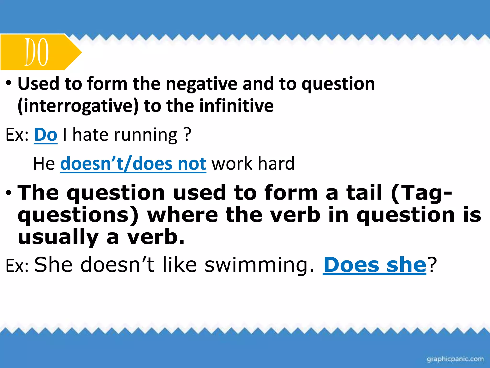 Verb and verbals | PPTX