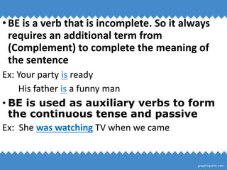 Verb and verbals | PPTX