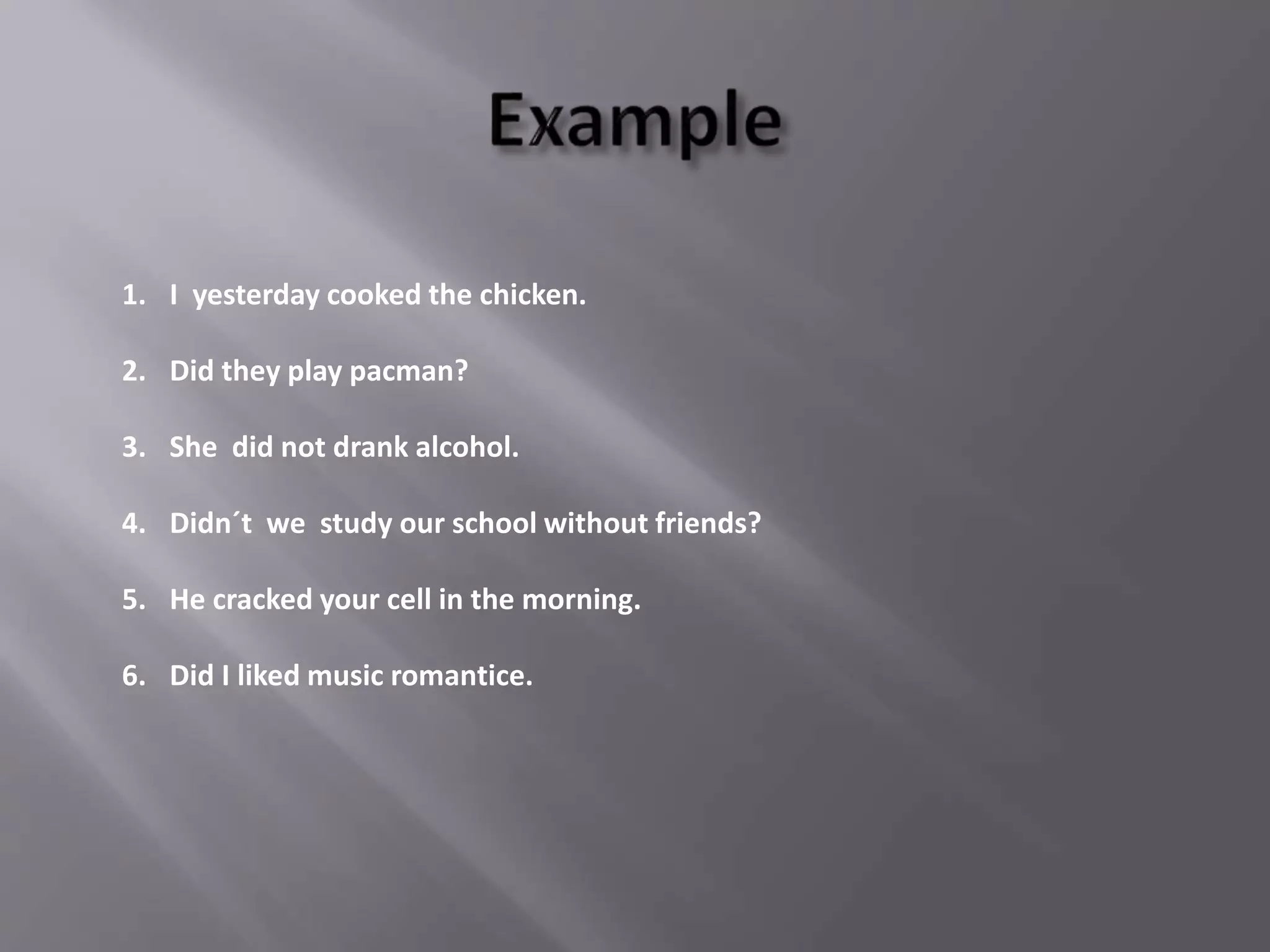 Verb Auxiliary Did , Verb To Be in Simple Past | PPTX