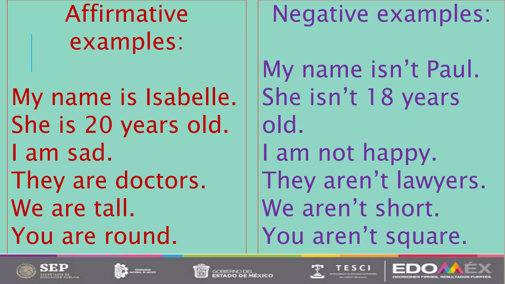 Verb be | PPT