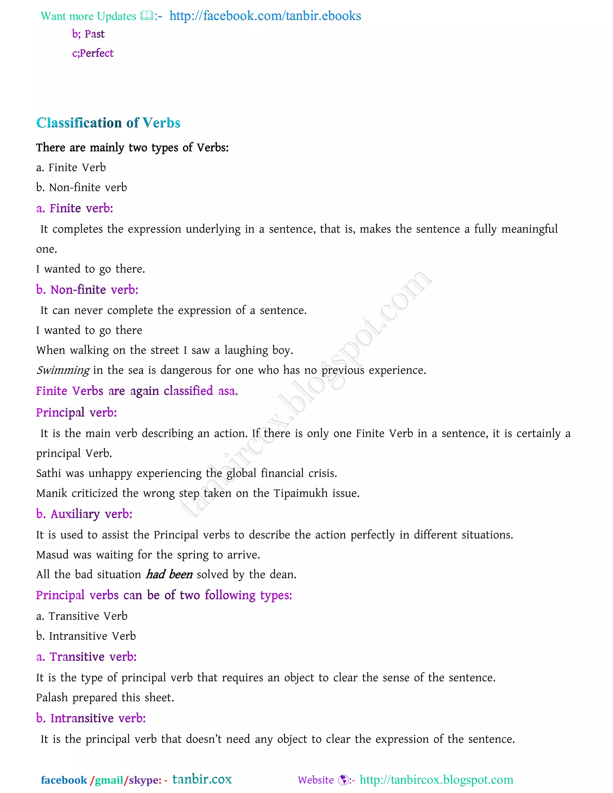 Verb tanbircox | PDF