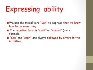Verb can | PDF