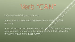 Verb can | PPTX