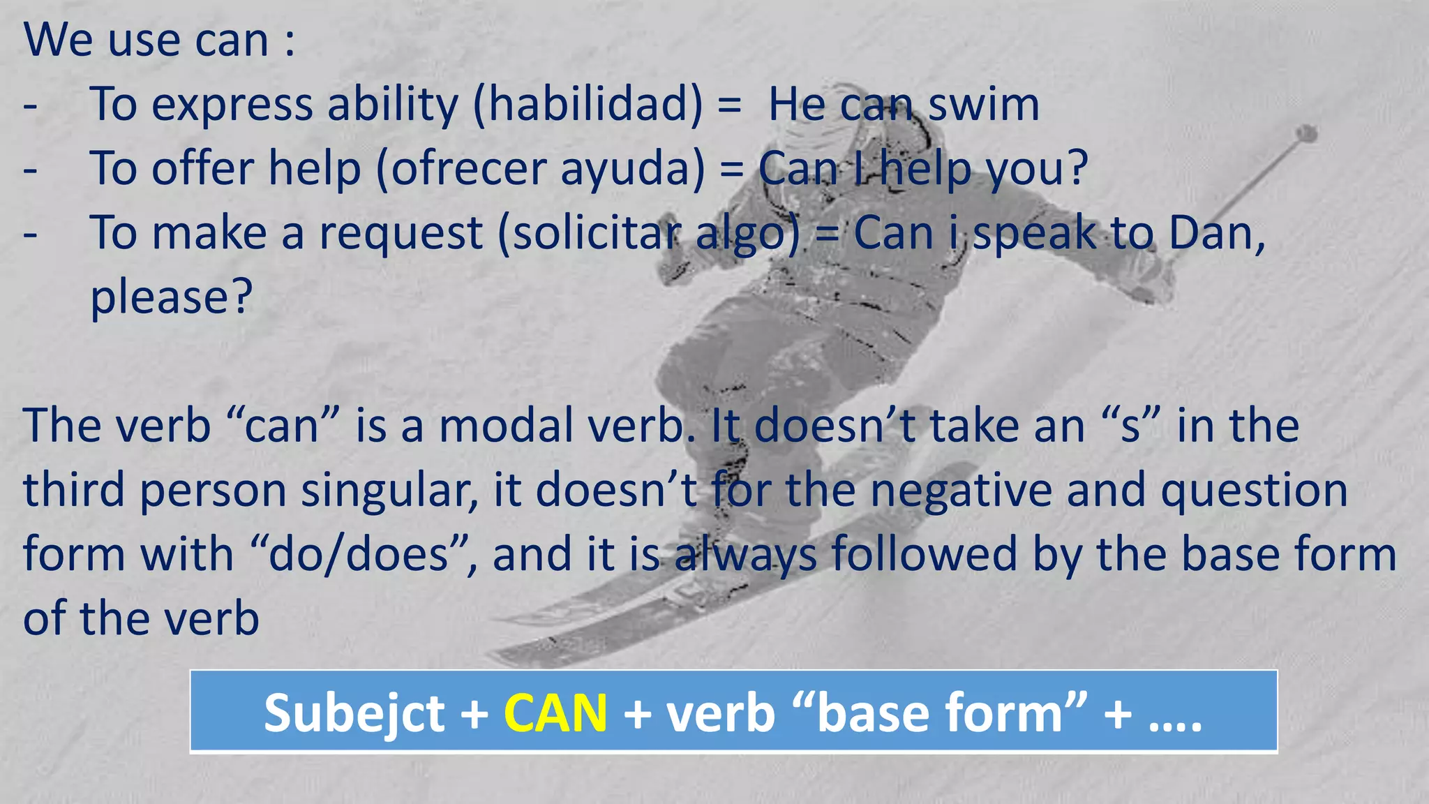 Verb can | PPT
