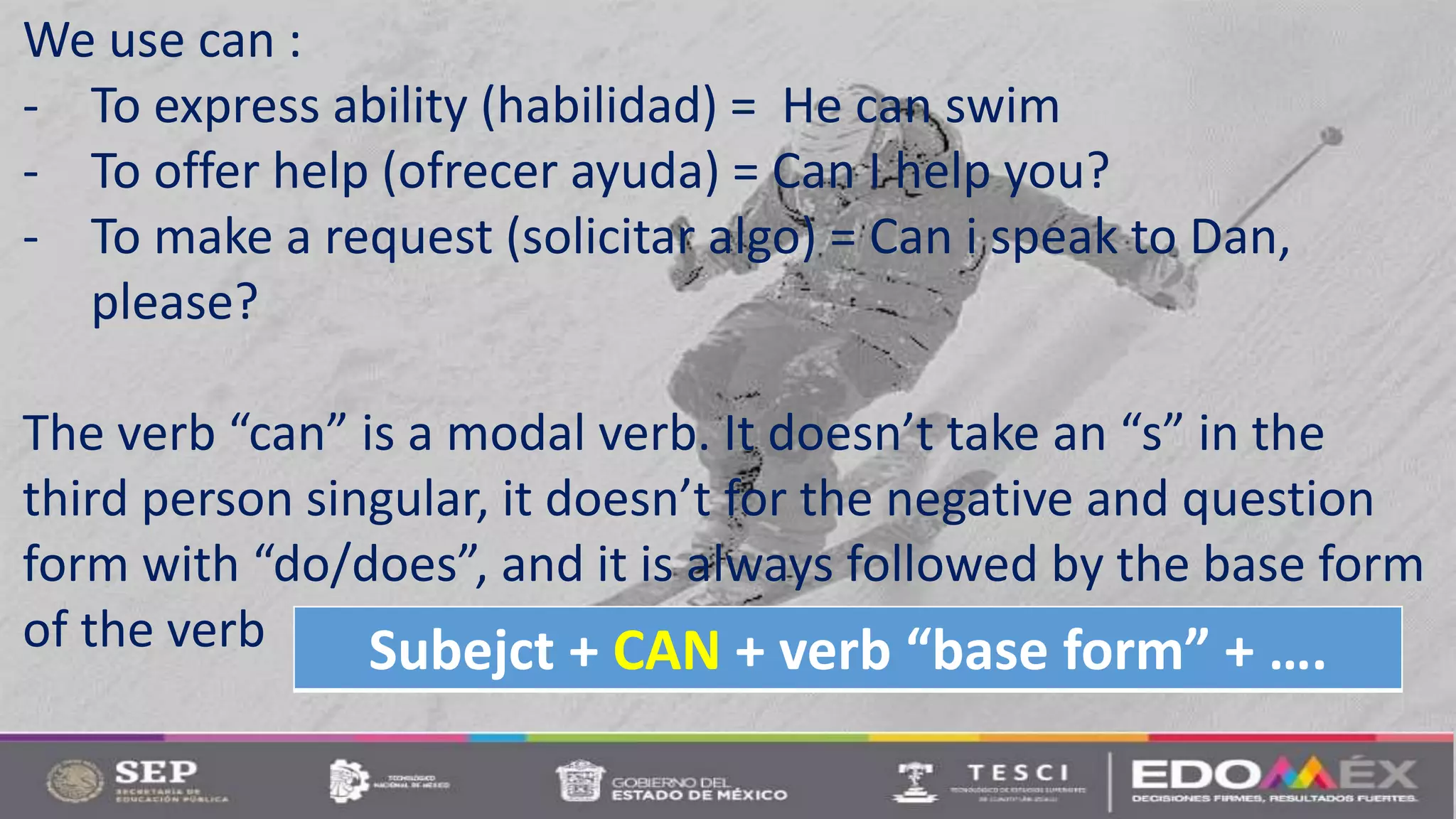 Verb can | PPTX