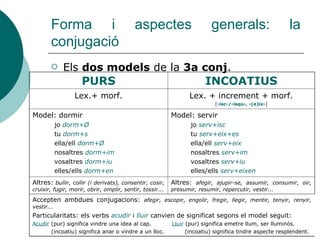 Verb classificació | PPT