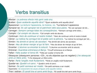 Verbclassificaci | PPT