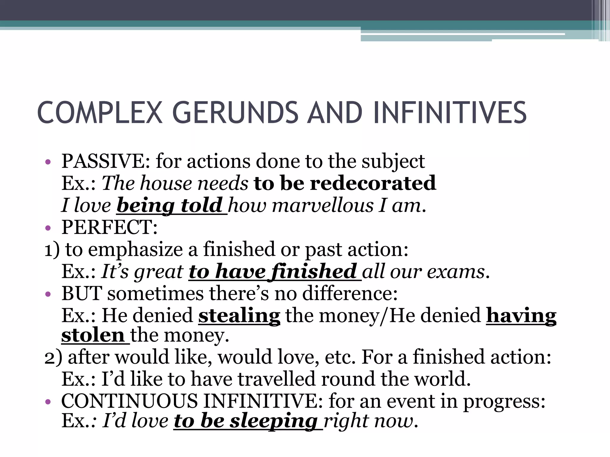 Verb complementation (2) | PPT